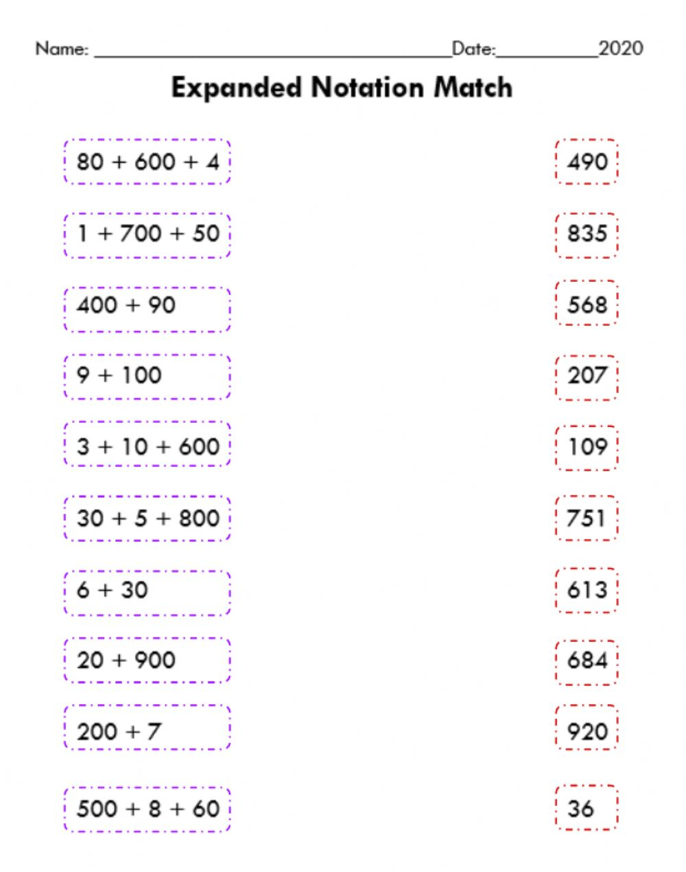 Expanded Notation Division Worksheets - Divisonworksheets.com Expanded Notation Division Worksheets - Divisonworksheets.com